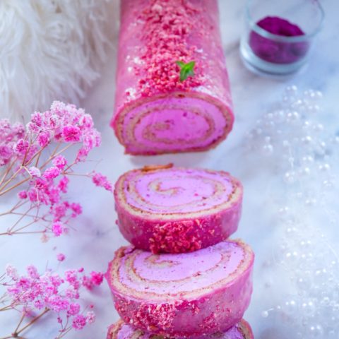 Pink Pitaya roláda - Rainbowplanet.cz
